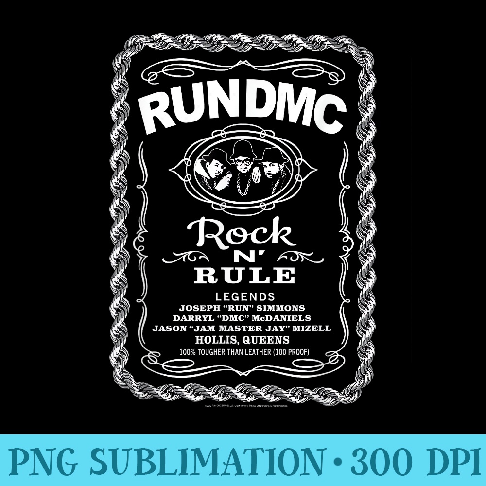 Run DMC Rock and Rule - PNG design assets | Inspire Uplift