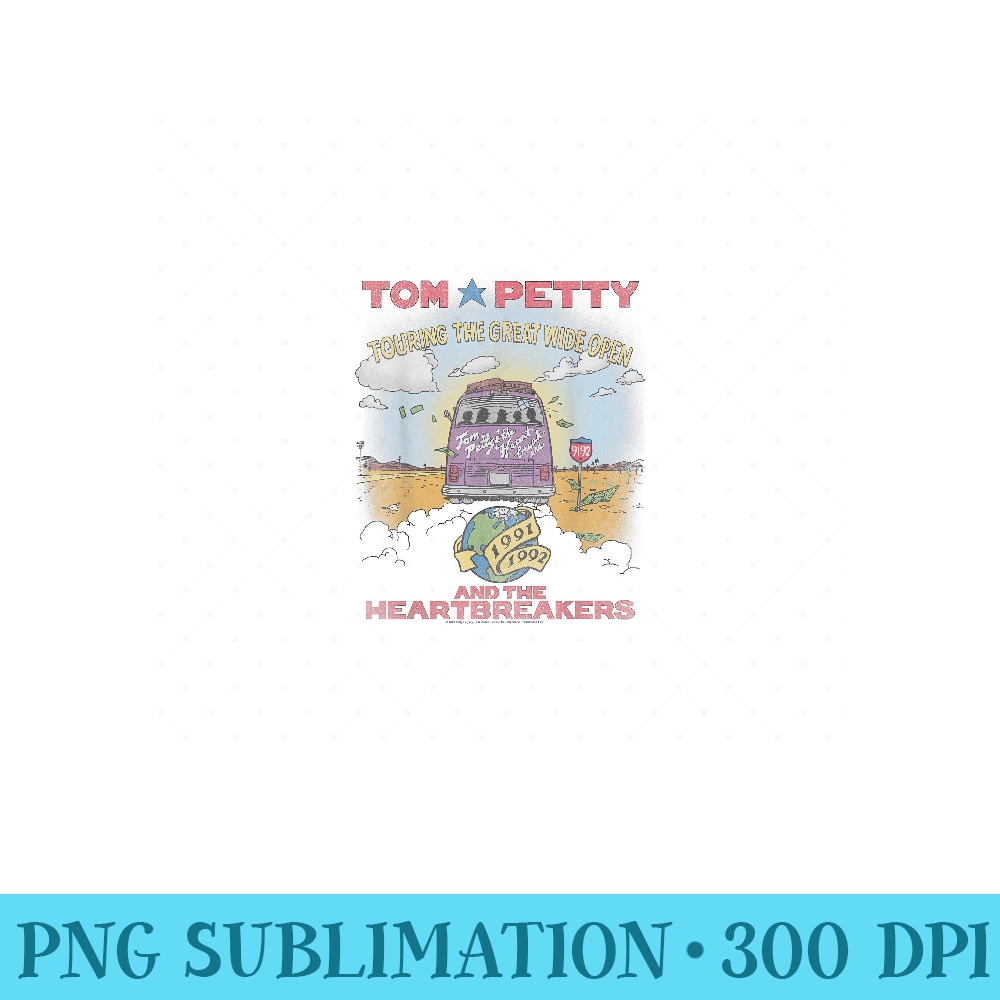 Tom Petty The Great Wipe Open - Printable PNG Graphics | Inspire Uplift