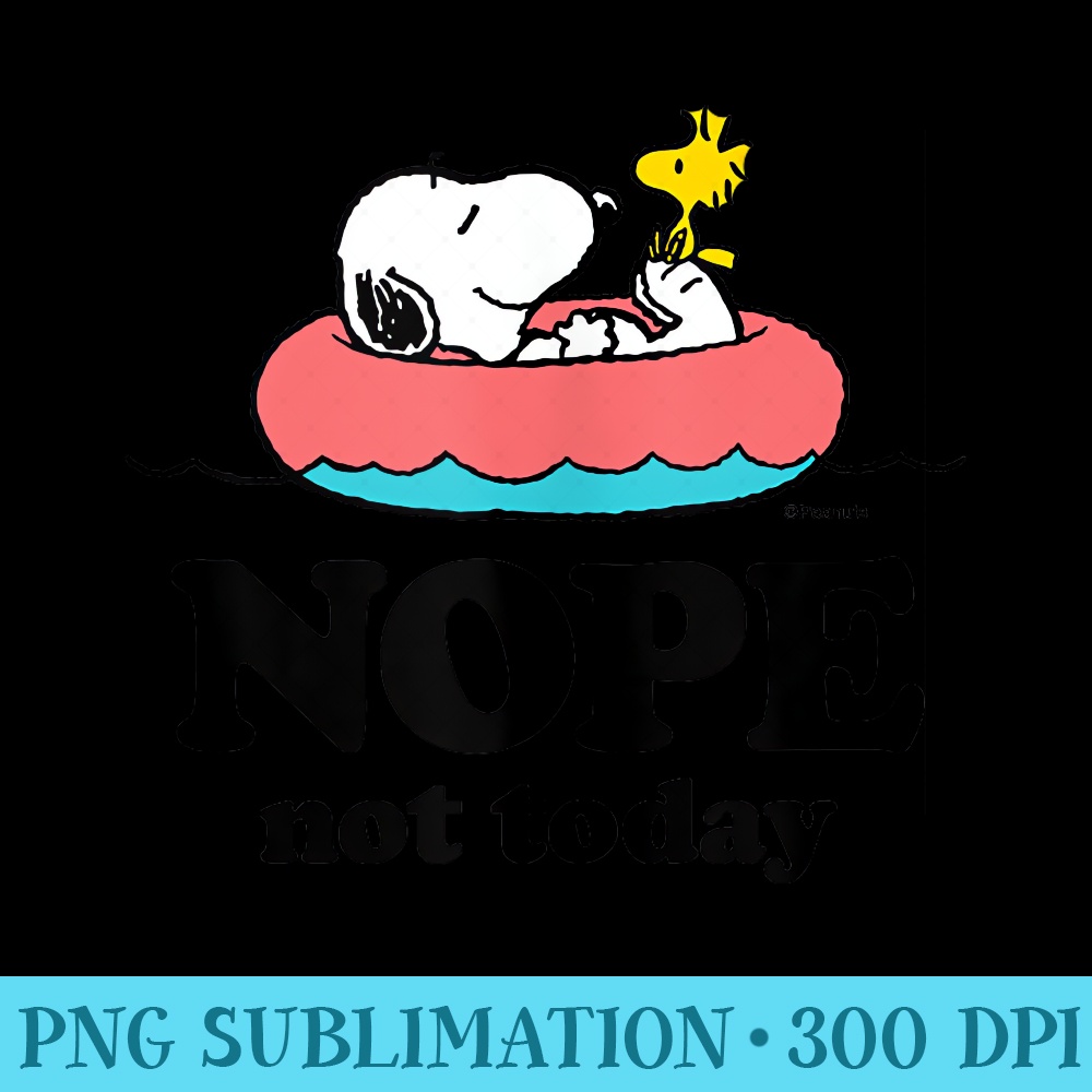 Peanuts - Snoopy Nope Not Today - Unique Sublimation pattern | Inspire ...