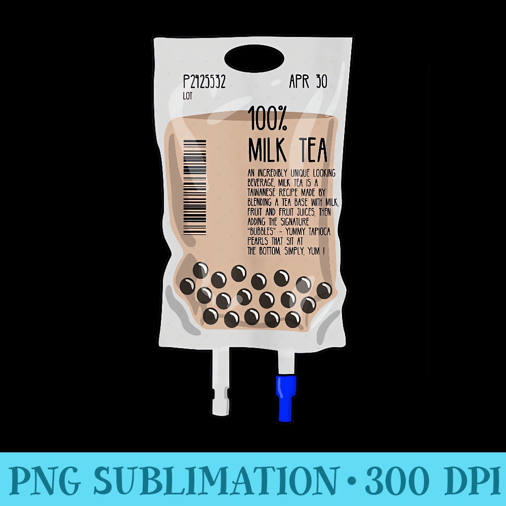Boba Milk Tea Infusion Funny Addicted to Bubble Tea - PNG Im | Inspire ...