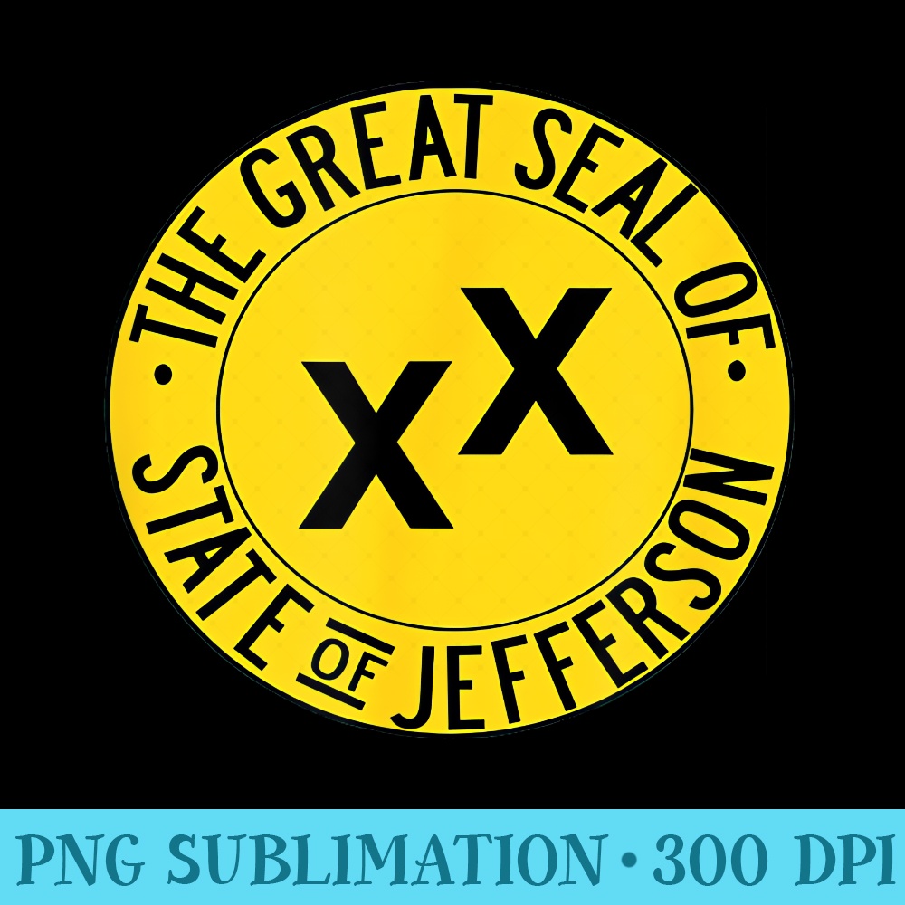 Great Seal of the State of Jefferson Flag - Shirt Vector Ill | Inspire ...