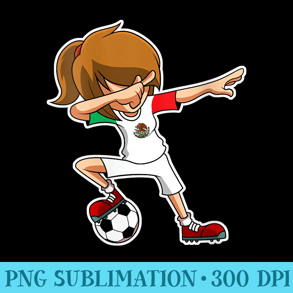 s Dabbing Soccer Girl Mexico Jersey, Mexican Dab - Sublimati | Inspire ...