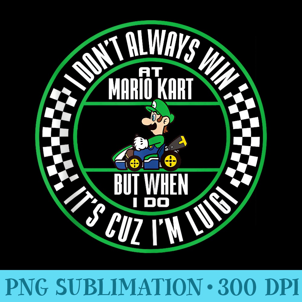 Nintendo Mario Kart Winning As Luigi - PNG Download Clipart | Inspire ...