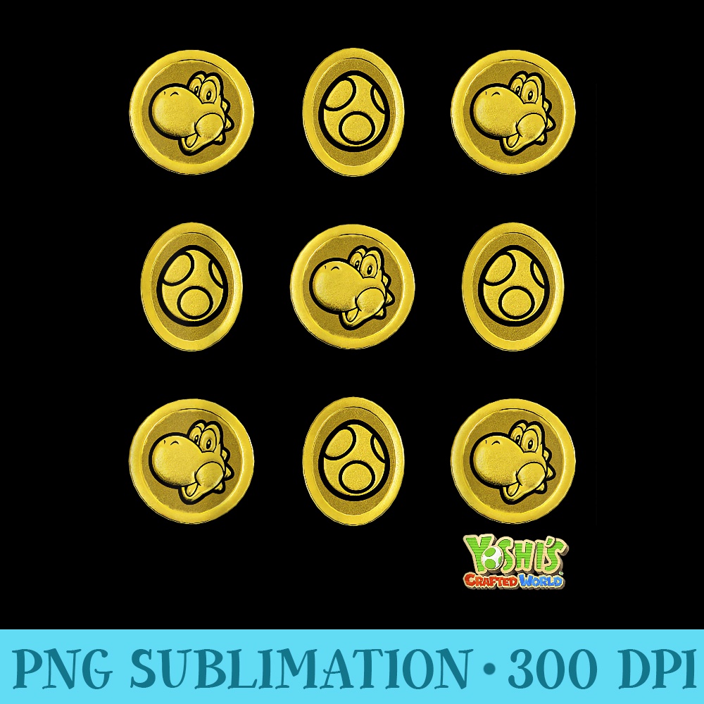 Yoshi's Crafted World Egg Coins Happy Smile Poster - Ready T | Inspire ...