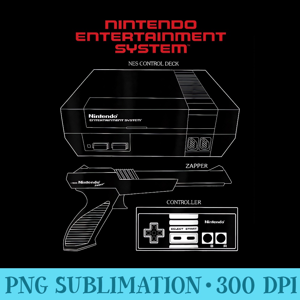 Nintendo NES Zapper Controller Console Ready Graphic T- - PN | Inspire ...