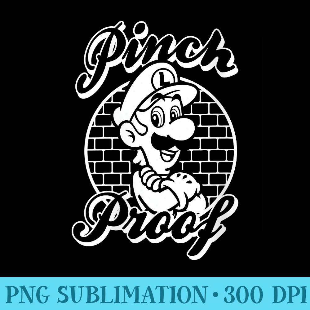 Super Mario St. Patty's Luigi Pinch Proof White - PNG Downlo | Inspire ...