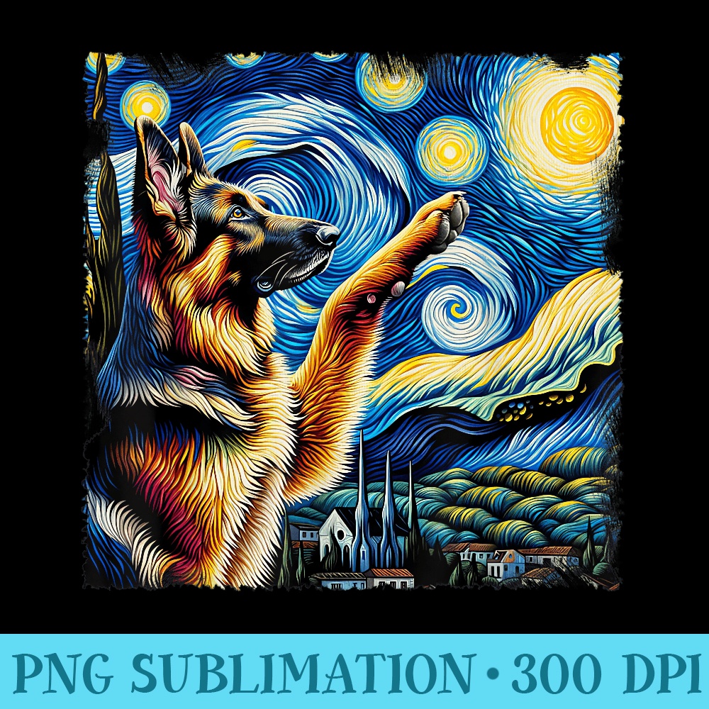Dog Starry Night Outfits German Shepherd Dogs Animals Breed | Inspire ...