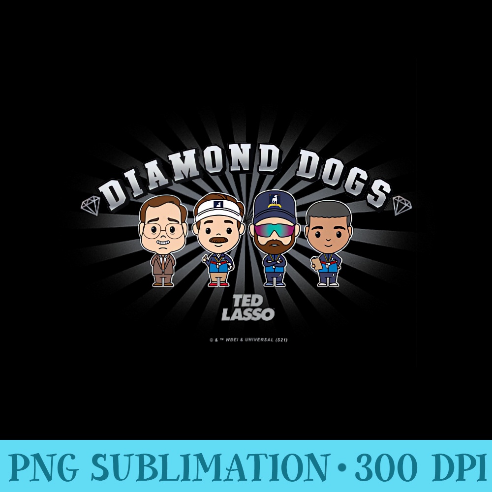Ted Lasso Diamond Dogs Group Shot Chibi Style - Free Transpa | Inspire ...