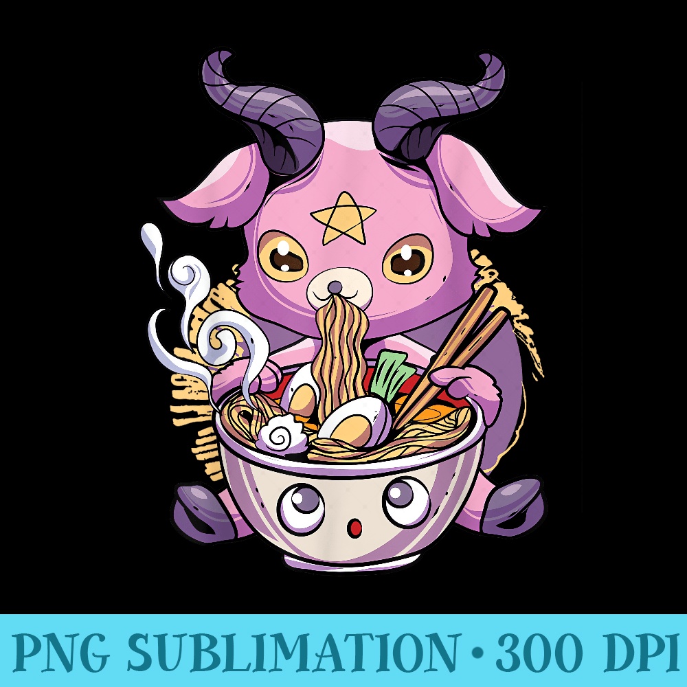 Pastel Goth Baphomet Ramen Noodles Japan Food Satanic Goat - | Inspire ...
