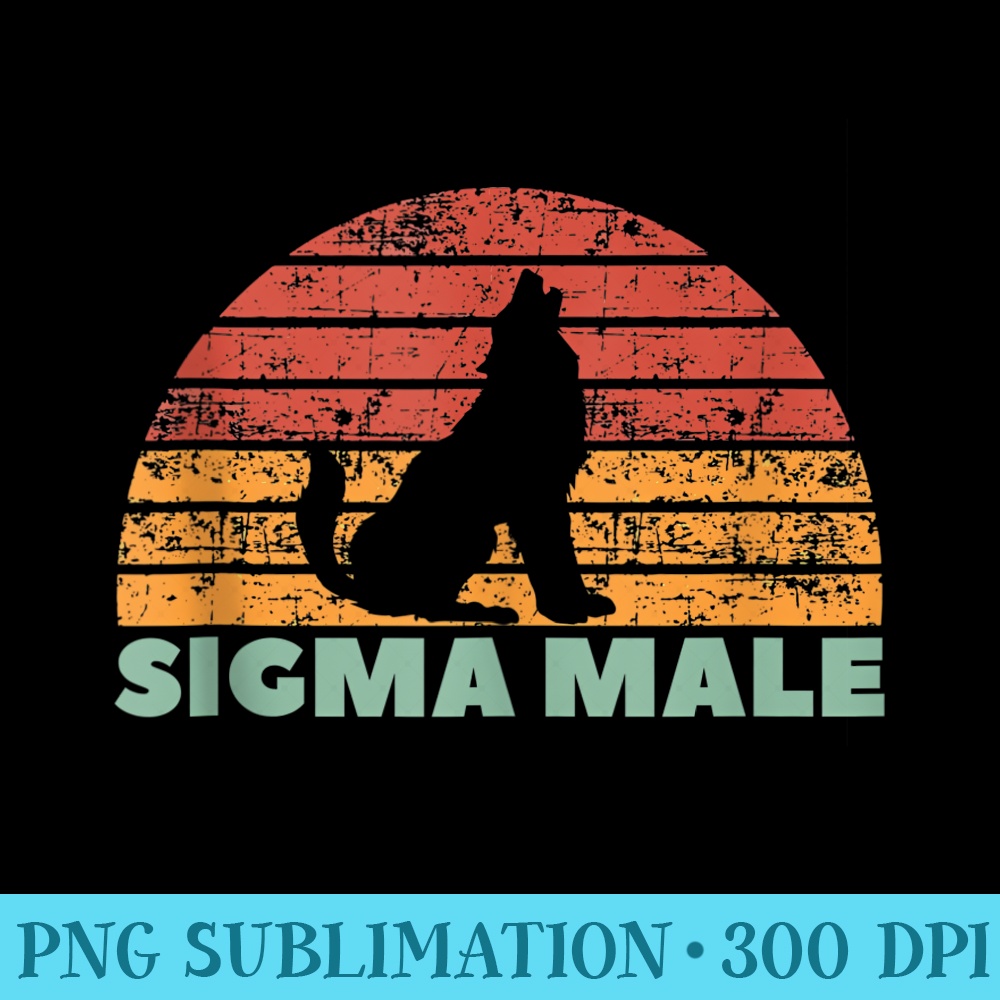 Vintage Sigma Male Wolf Loner Lone Sigma Wolf - Ready To Pri | Inspire ...