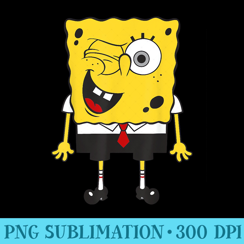 SpongeBob SquarePants Wink Bob - High Quality PNG Files | Inspire Uplift
