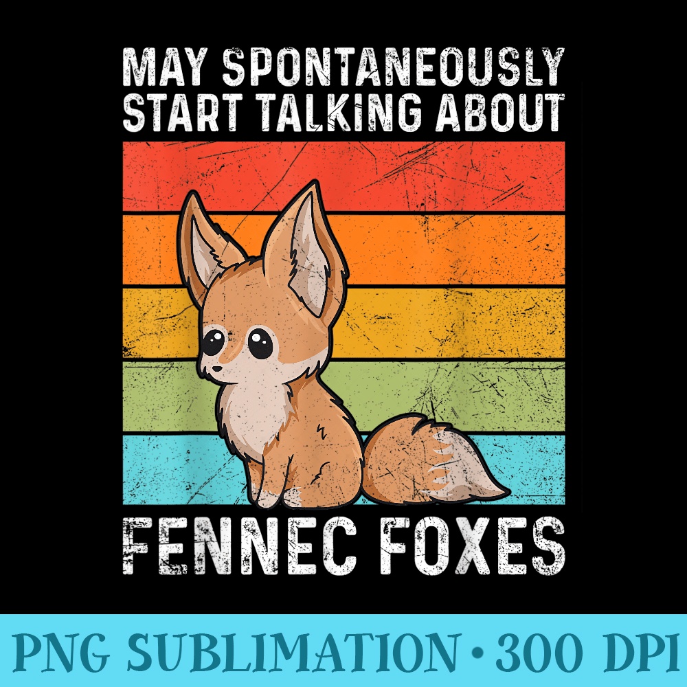 Cute Fennec Fox Design for a Fennec Fox Fan - Transparent PN - Inspire ...