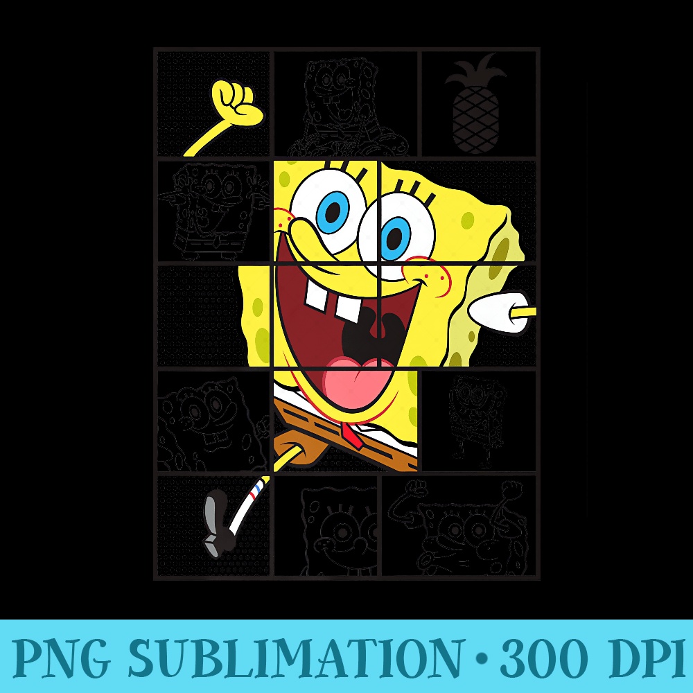 SpongeBob SquarePants Many Faces Portraits Grid Premium - PN | Inspire ...