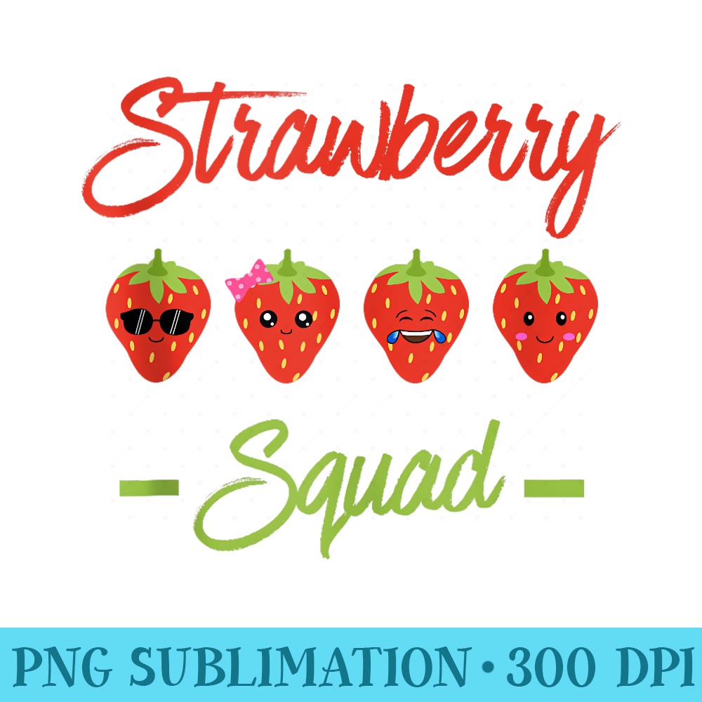 Strawberry Squad Kawaii Summer Farmers Festival - PNG Downlo | Inspire ...