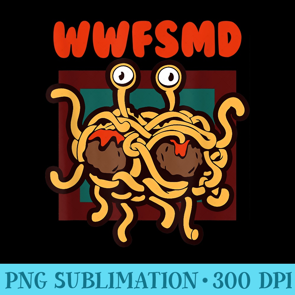 WWFSMD Flying Spaghetti Monster - Ready To Print PNG Designs | Inspire ...