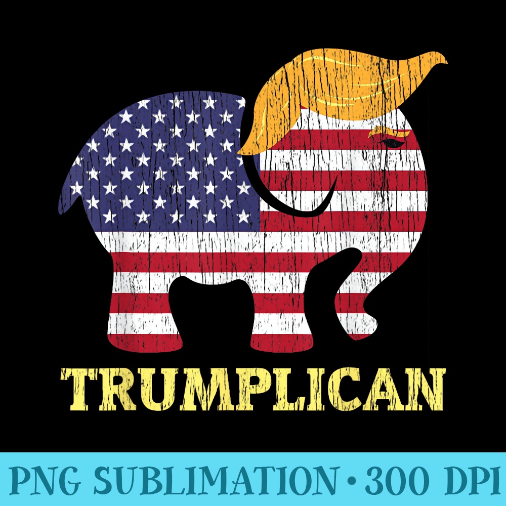 Trumplican Elephant Trump Hair 2020 Election Republican - Pr | Inspire ...
