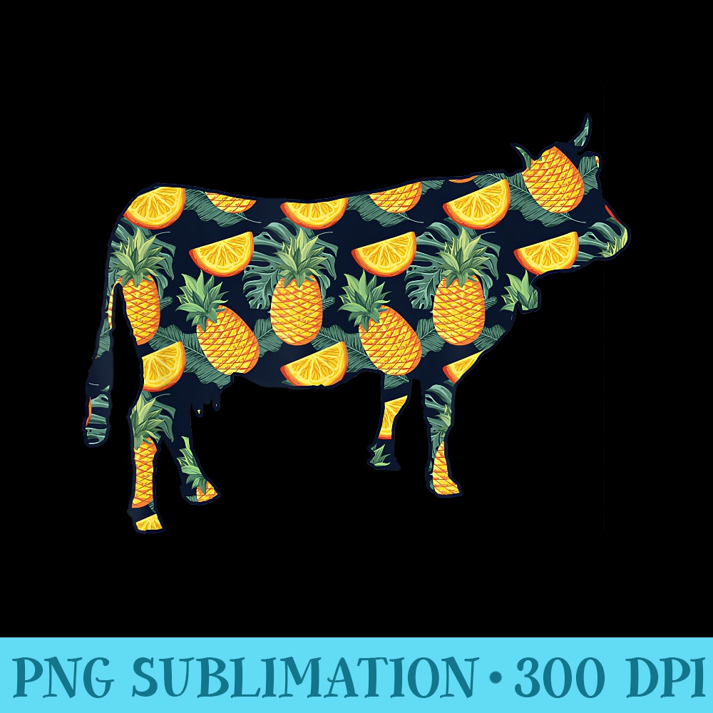 Pineapple Cow Men Print Heifer Farm Girl - PNG Download Butt | Inspire ...