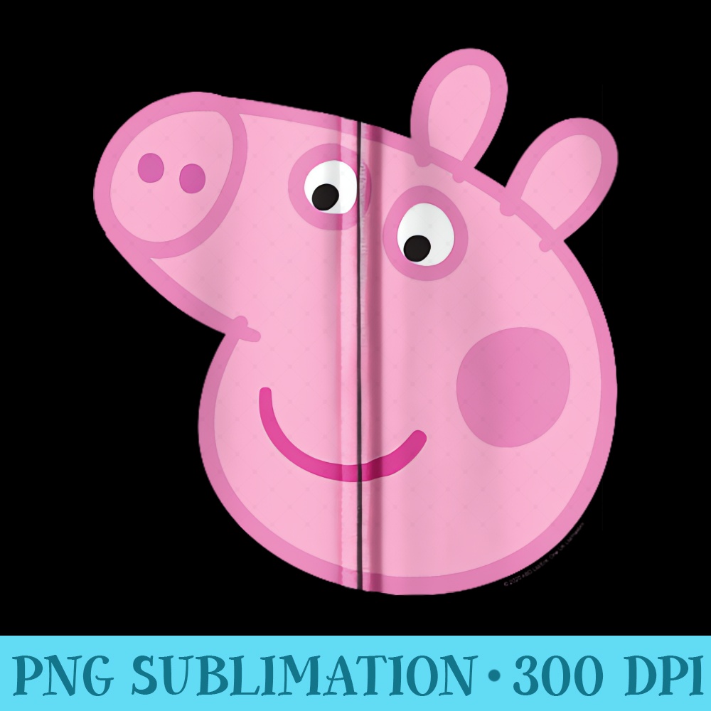 Peppa Pig Big Face - PNG Download Design | Inspire Uplift