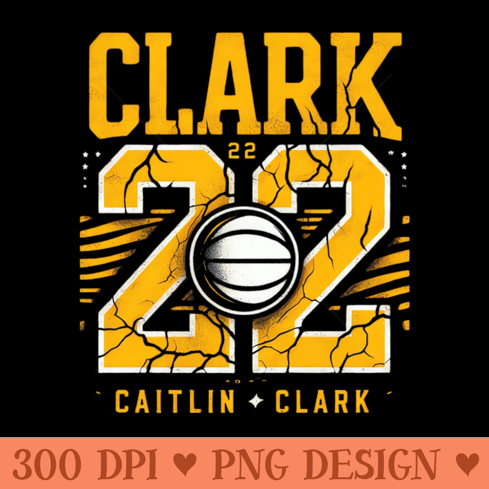 Distressed Clark 22 Basketball logo - PNG Download Gallery - Inspire Uplift