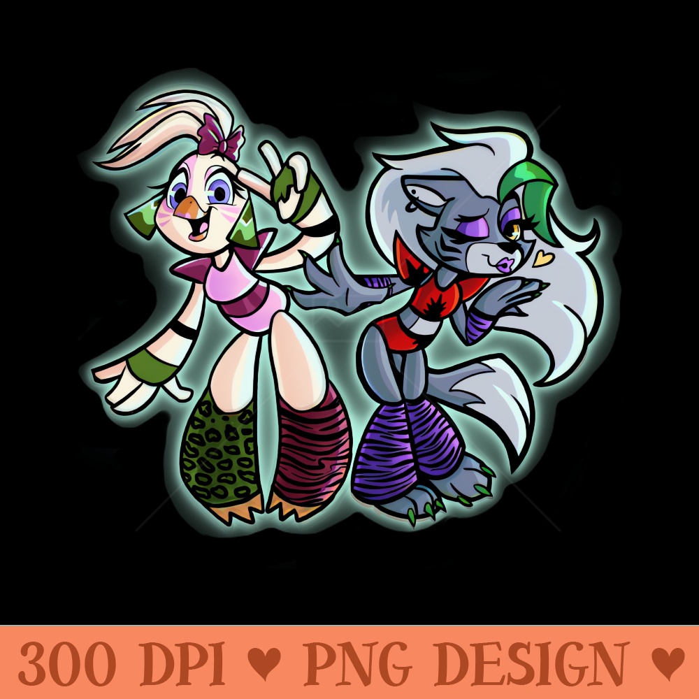 Roxy and Chica - Transparent PNG download | Inspire Uplift