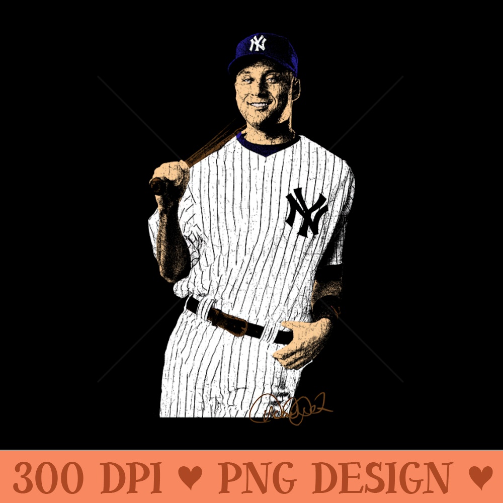Derek Jeter - PNG Art Files | Inspire Uplift