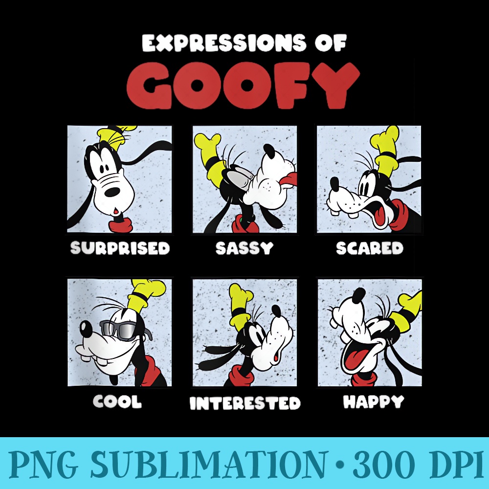 Disney Mickey And Friends Expressions Of Goofy Box Up - PNG | Inspire ...