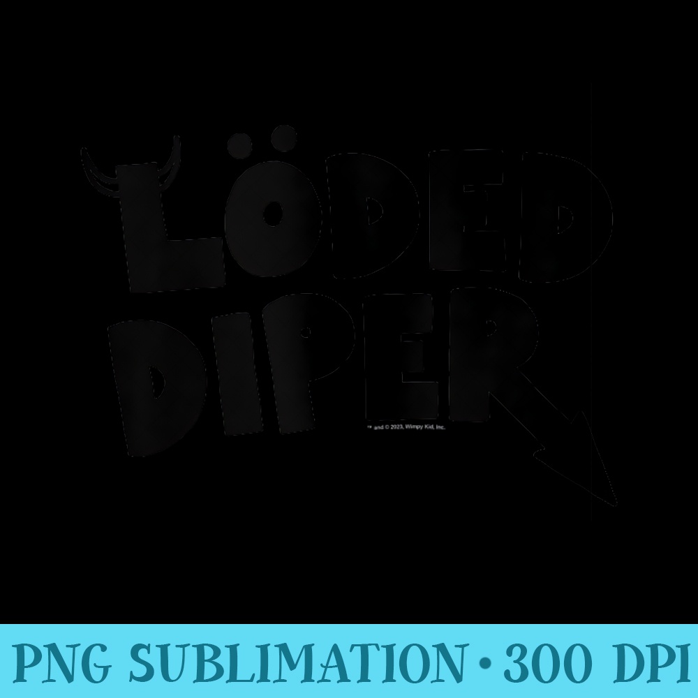 Diary of a Wimpy Loded Diper Logo - PNG Sublimation | Inspire Uplift