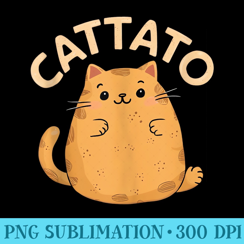 Cat Potato Cattato Hilarious Funny Cat treats - Printable PN | Inspire ...