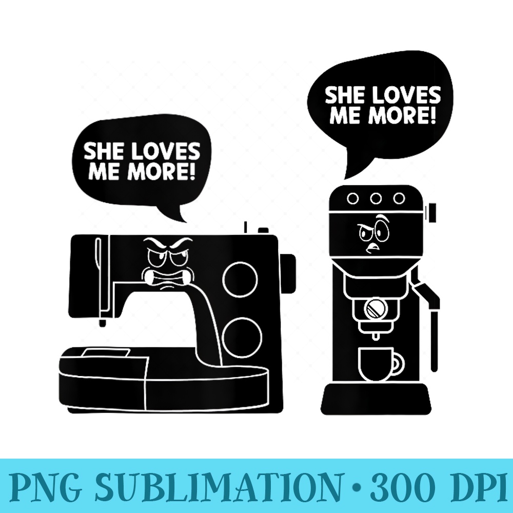 Funny Sewing machine coffee maker Funny Sewing - PNG Downloa | Inspire ...