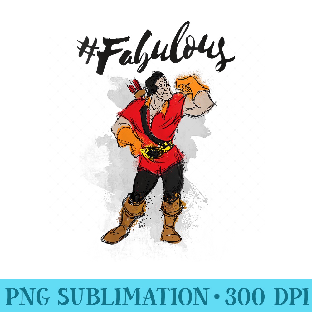 Womens Disney Beauty And The Beast Gaston Fabulous Portrait | Inspire ...