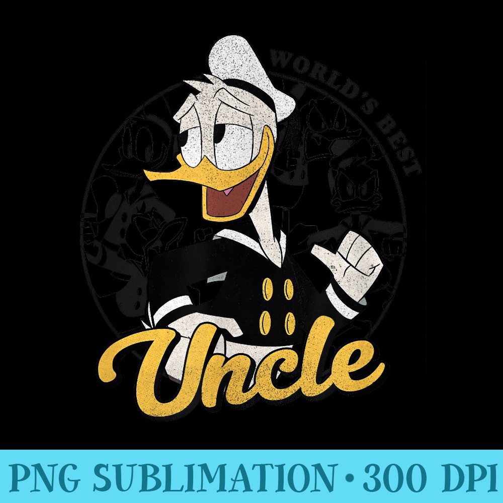 Disney Donald Duck Worlds Best Uncle Circle Portrait - Subli | Inspire ...