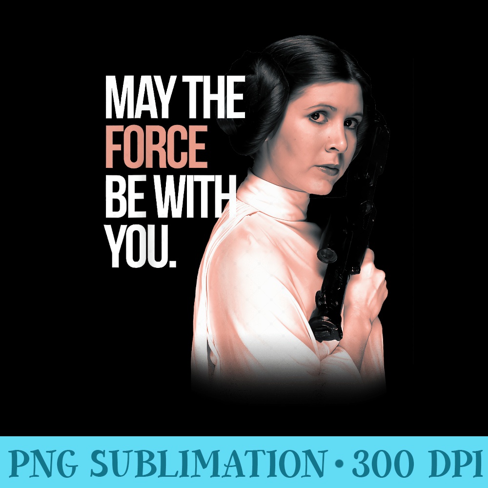 Star Wars Princess Leia May The Force Be With You Portrait - | Inspire ...