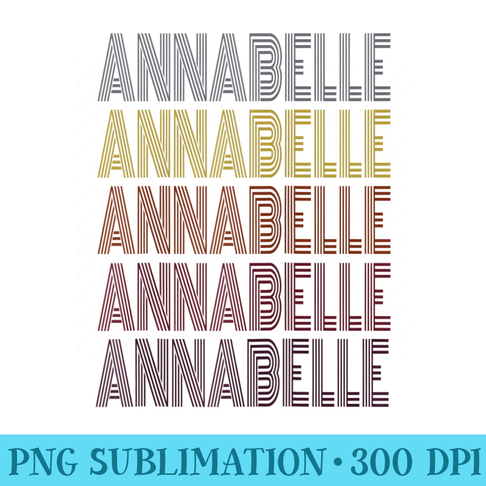 Graphic 365 First Name Annabelle Retro Pattern Vintage Style | Inspire ...