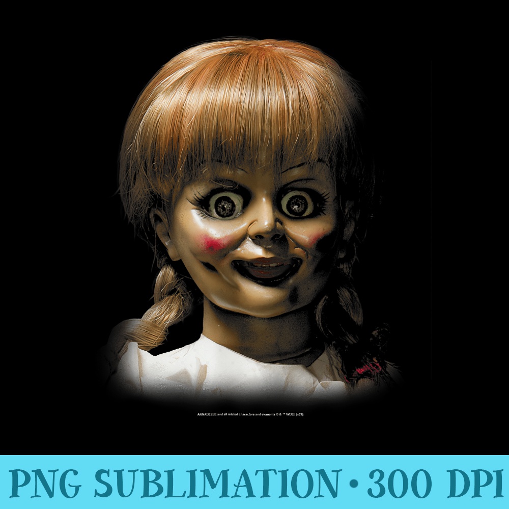 Annabelle Scary Big Face Poster - Sublimation templates PNG | Inspire ...
