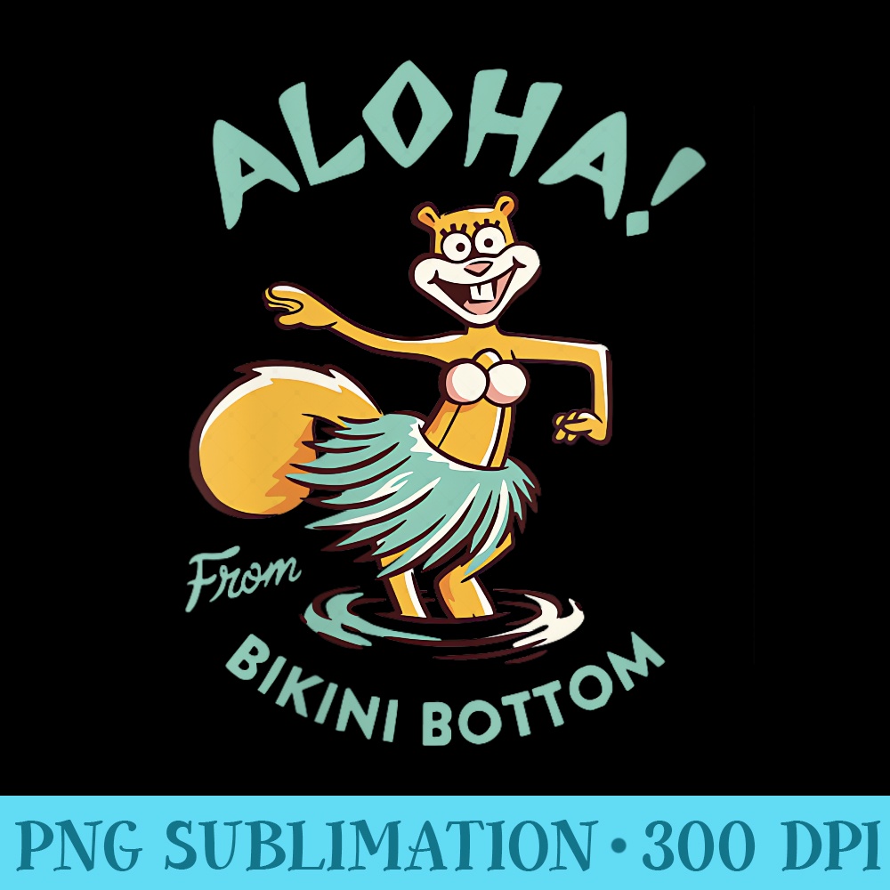 SpongeBob SquarePants Sandy Aloha Hula Dance - Download Tran | Inspire ...