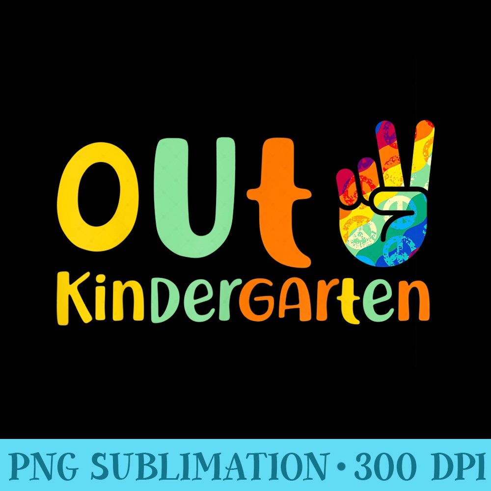Peace Out Kindergarten Day of School Kindergarten Grad Idea | Inspire ...