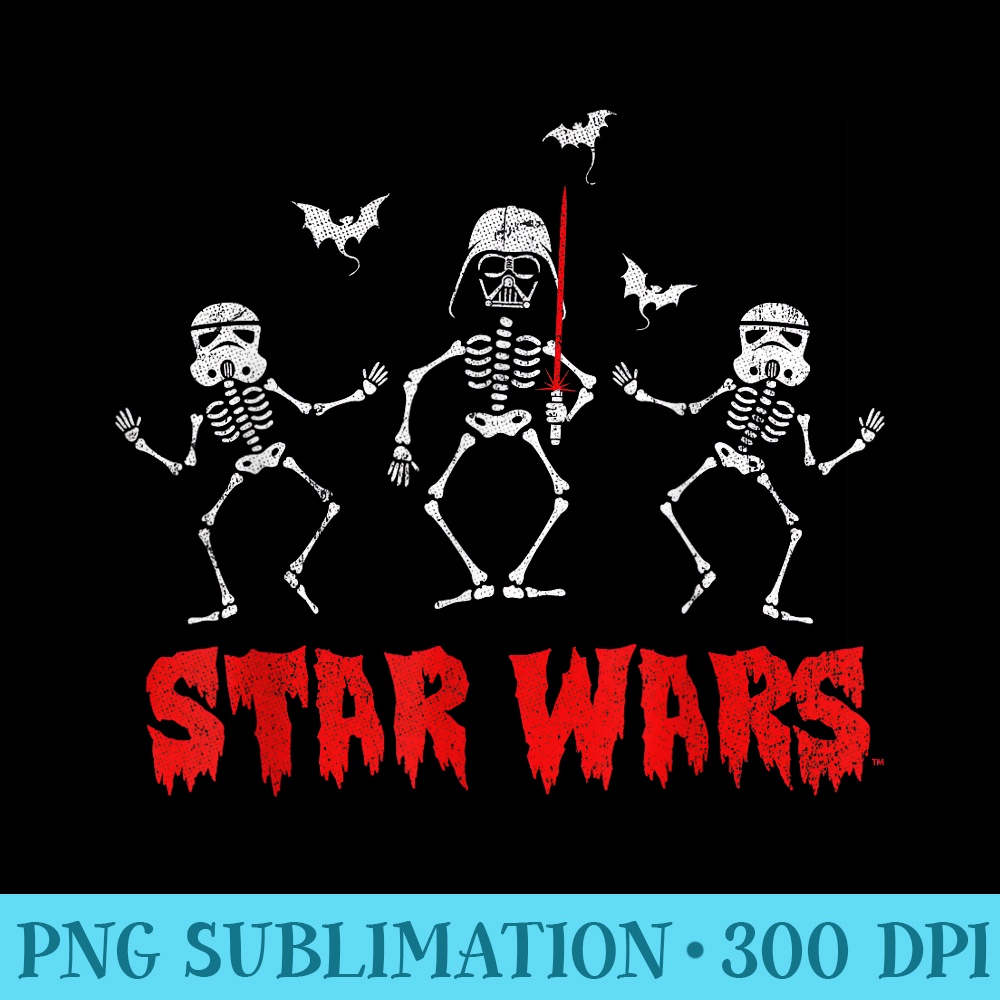 Star Wars Halloween Darth Vader Spooky Skeleton Disney - Hig | Inspire ...