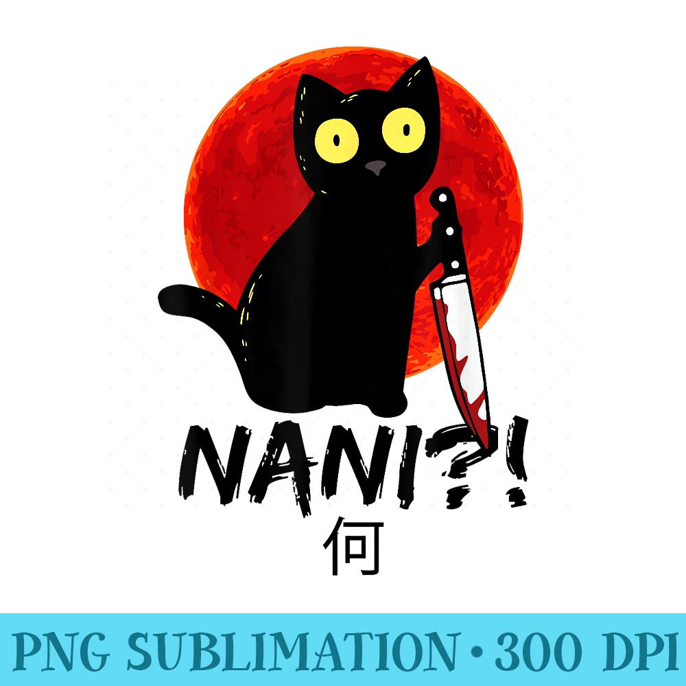 Nani What Red Moon Black Cat Omae Wa Meme Kitten - PNG Downl | Inspire ...