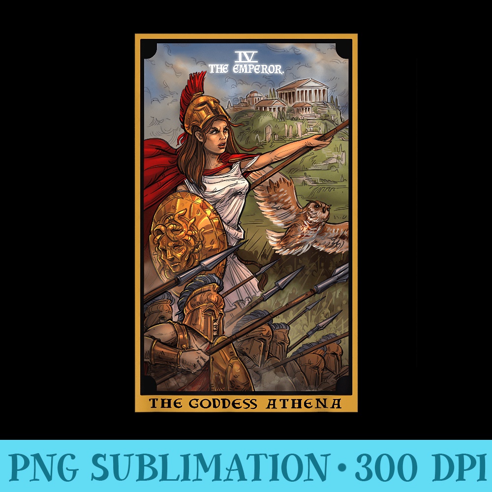 The Goddess Athena The Emperor Tarot Card Greek Mythology - | Inspire ...