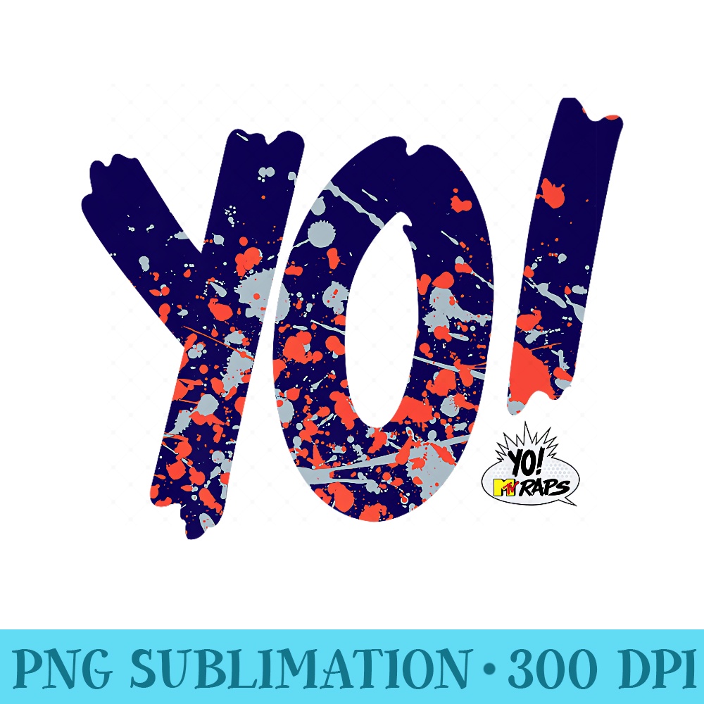MTV YO MTV Raps Paint Splatter Logo Premium - Free Transpare | Inspire ...