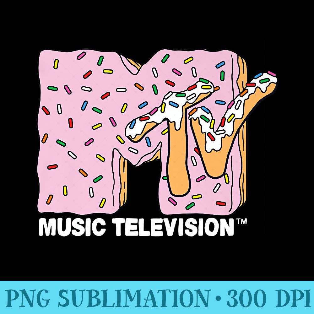 MTV Pink Frosting Doughnut Logo Premium - Download PNG Files | Inspire ...