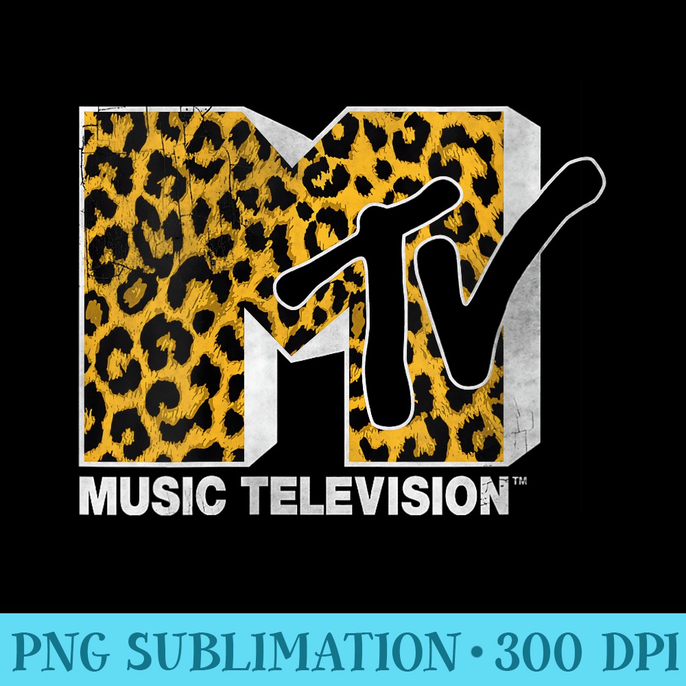 Womens MTV Logo Cheetah Print - Sublimation printables PNG d | Inspire ...