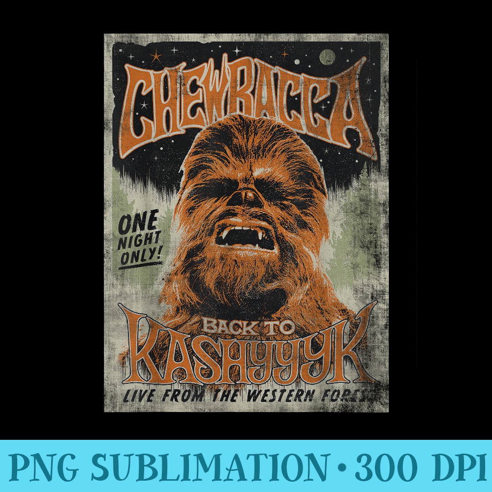 Star Wars Chewbacca Back To Kashyyyk Vintage Concert - Trans | Inspire ...