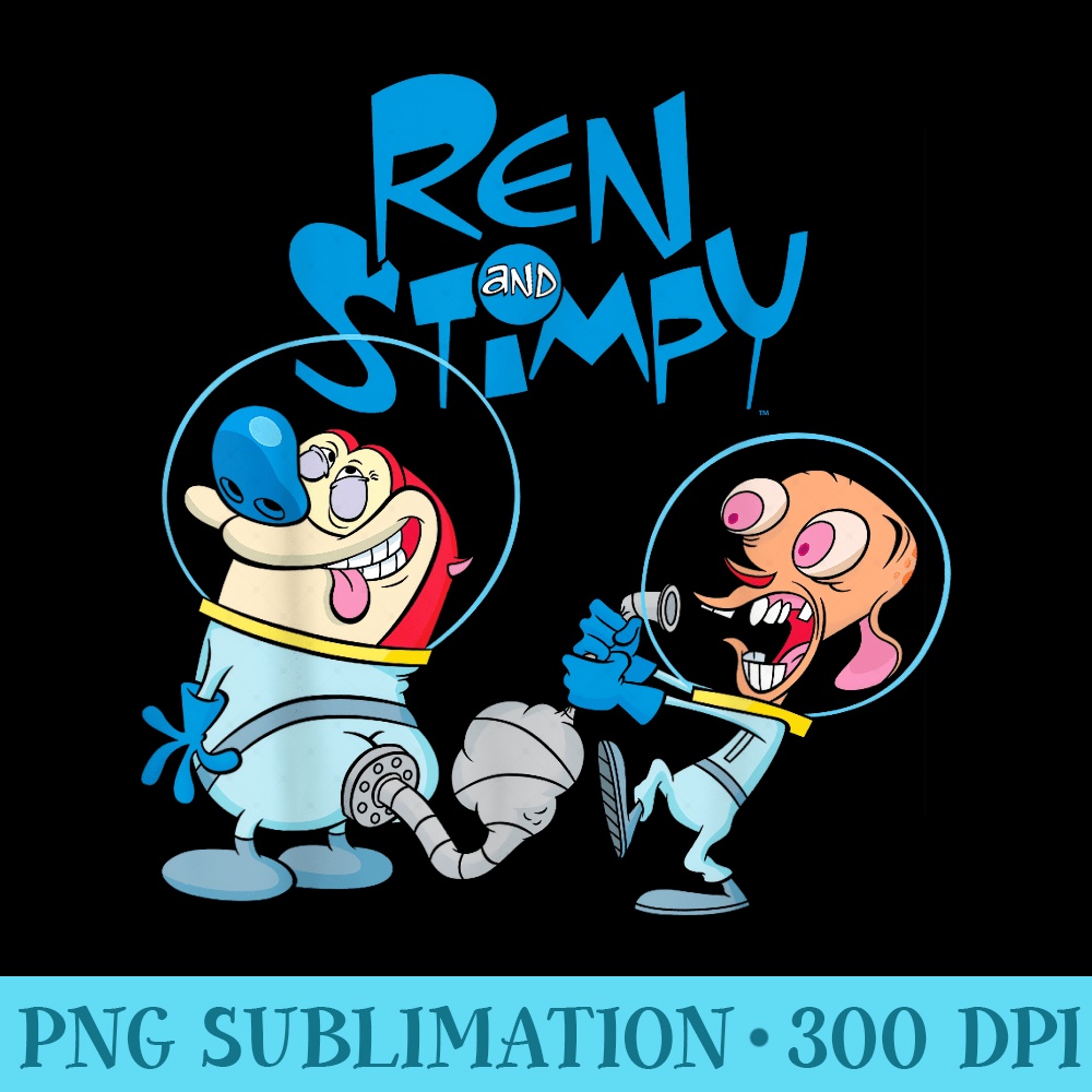 Nickelodeon Ren And Stimpy Cosmic Fart Humorous T - PNG Down | Inspire Uplift