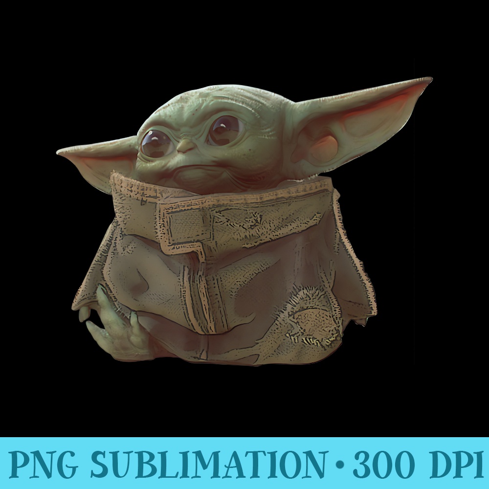 Star Wars The Mandalorian The Child Portrait - Sublimation p | Inspire ...