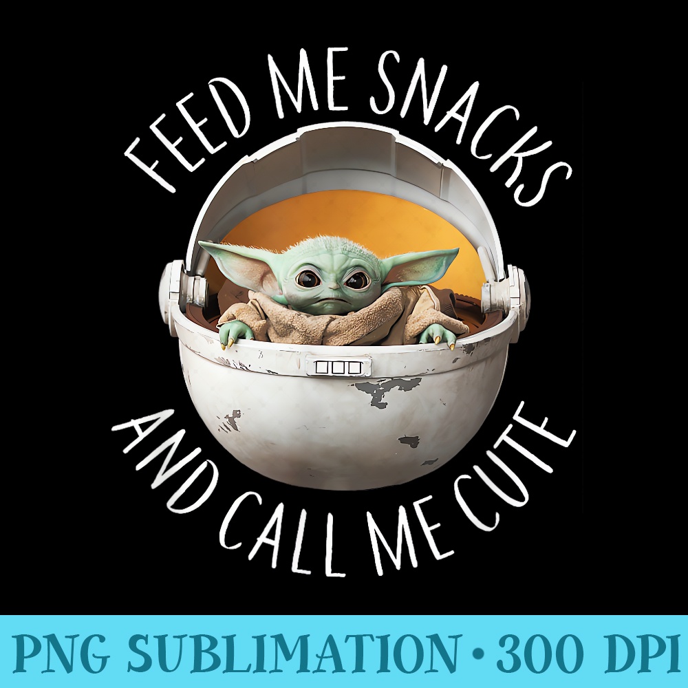 Star Wars The Mandalorian Grogu Feed Snacks Call Me Cute - S | Inspire ...