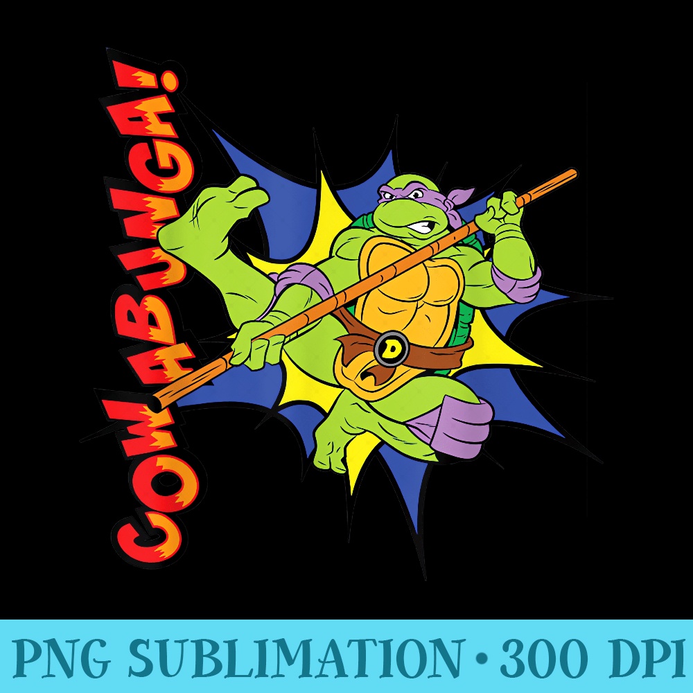 Retro TMNT Cowabunga Donatello T - PNG Picture Gallery Downl | Inspire ...