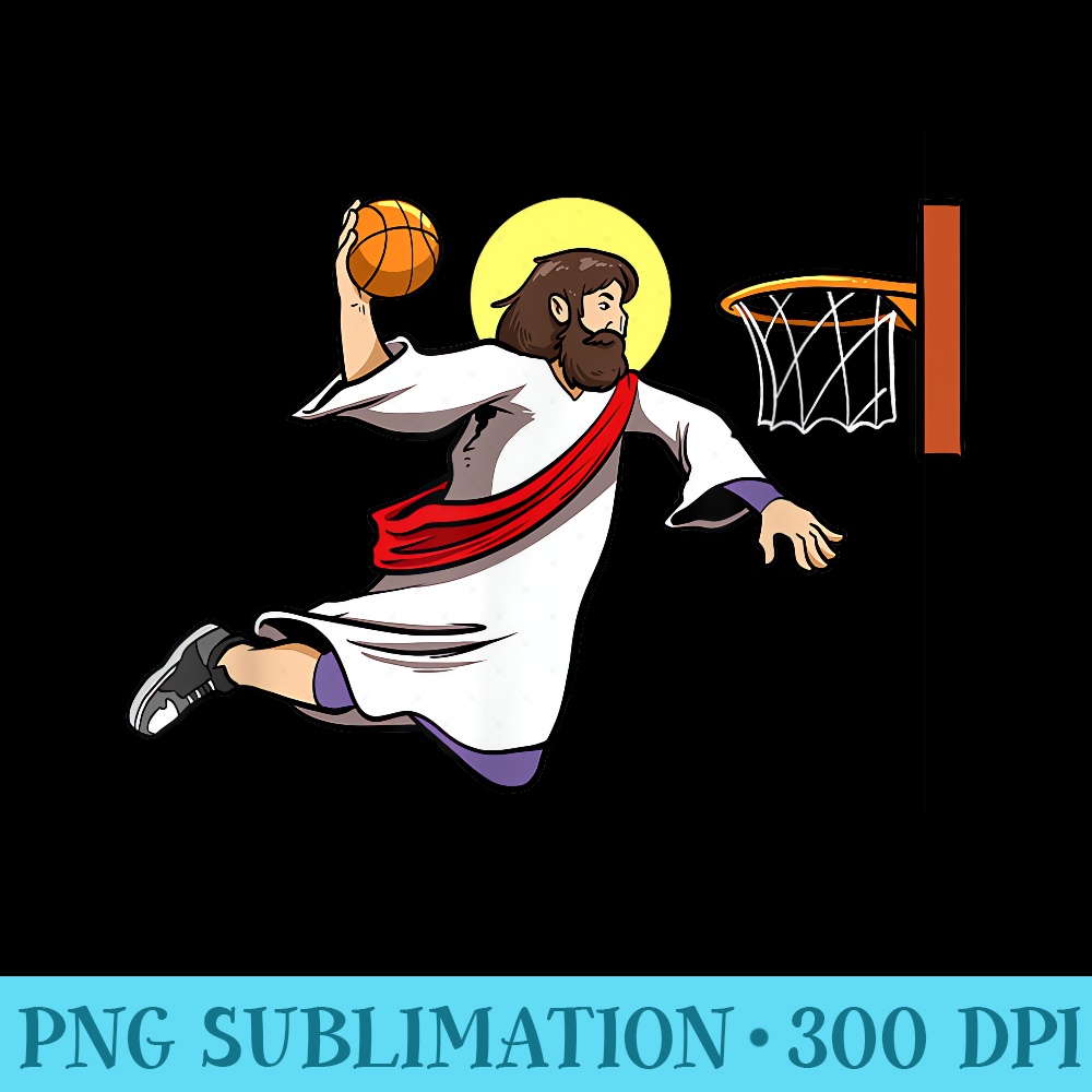Basketball Player Dunking Christians Basketball Jesus - Subl | Inspire ...