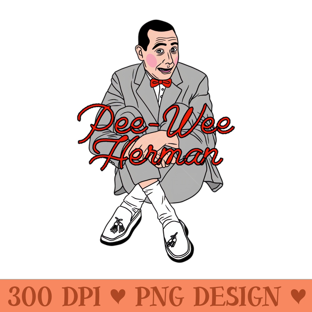 PeeWee Herman - Transparent PNG Design | Inspire Uplift
