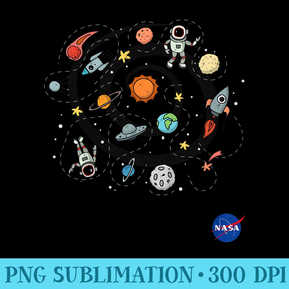 NASA Solar System Insignia Meatball Logo - Printable PNG Gra | Inspire ...